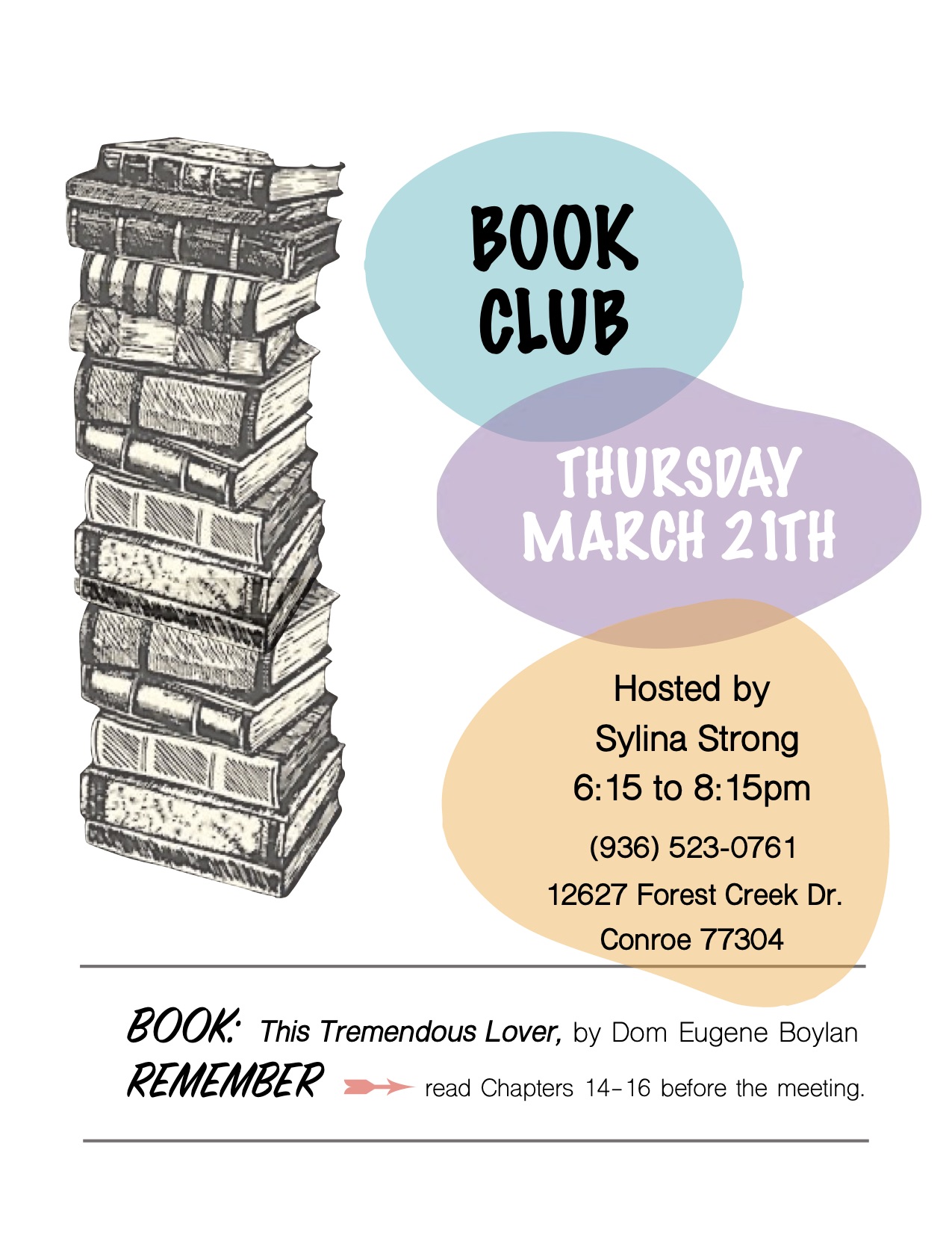 Book Club Meeting – St. Michael Spring