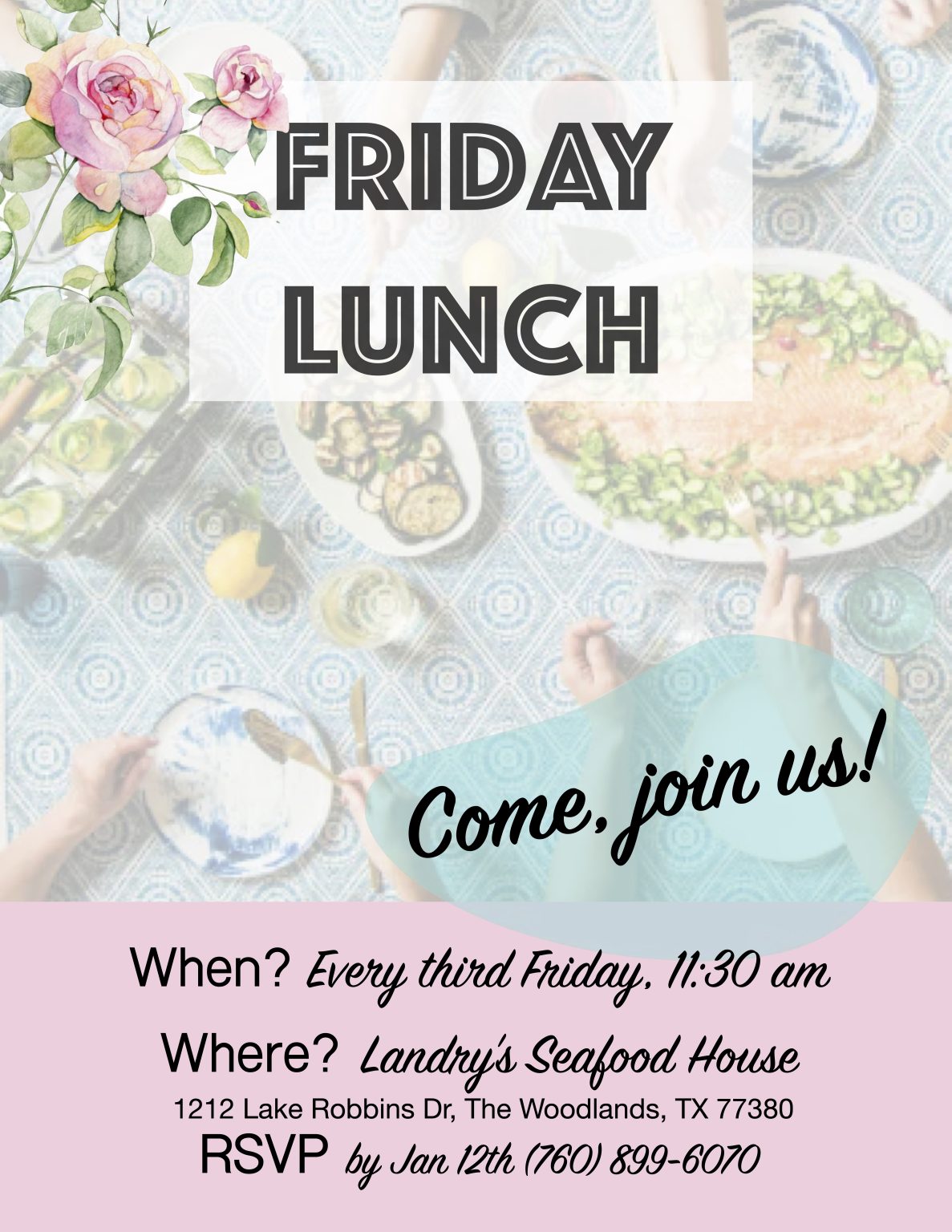 Ladies Friday Lunch. – St. Michael Spring